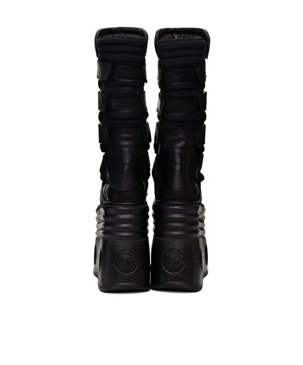 Vetements X New Rock Collaboration Platform Tower Mid-calf Boots