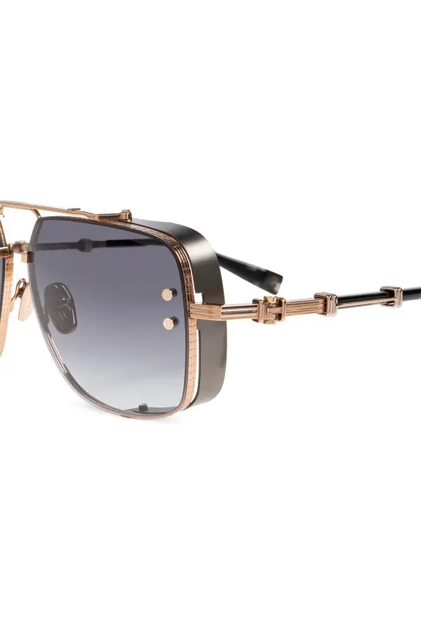 Balmain Geometric Frame Sunglasses