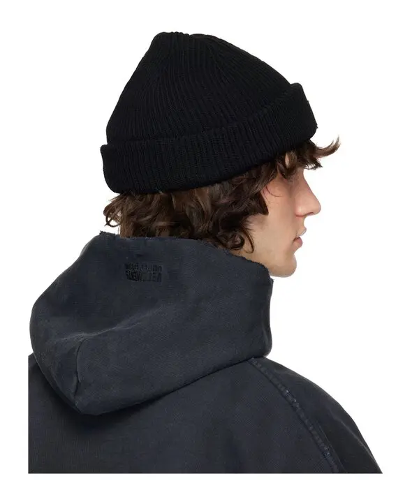 Vetements Logo Wool Blend Knit Cap