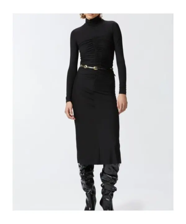 Pinko Dimitrova Turtleneck Long-sleeve Dress