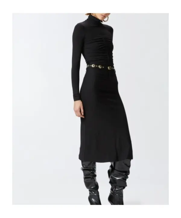 Pinko Dimitrova Turtleneck Long-sleeve Dress