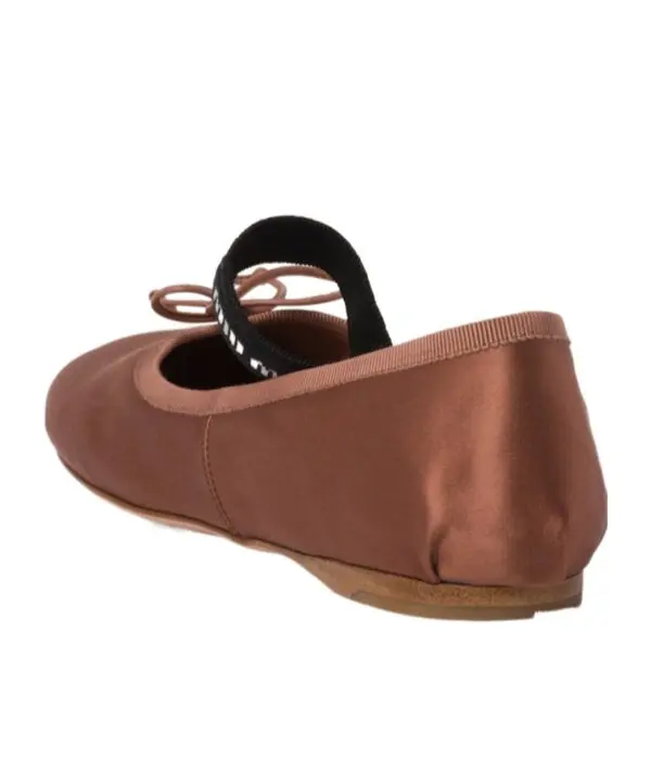 Miu Miu Bow Logo Ballet Shoes