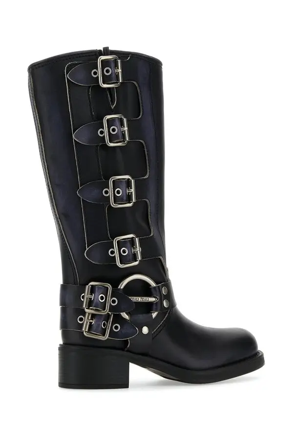 Miu Miu Buckle Ankle Boots