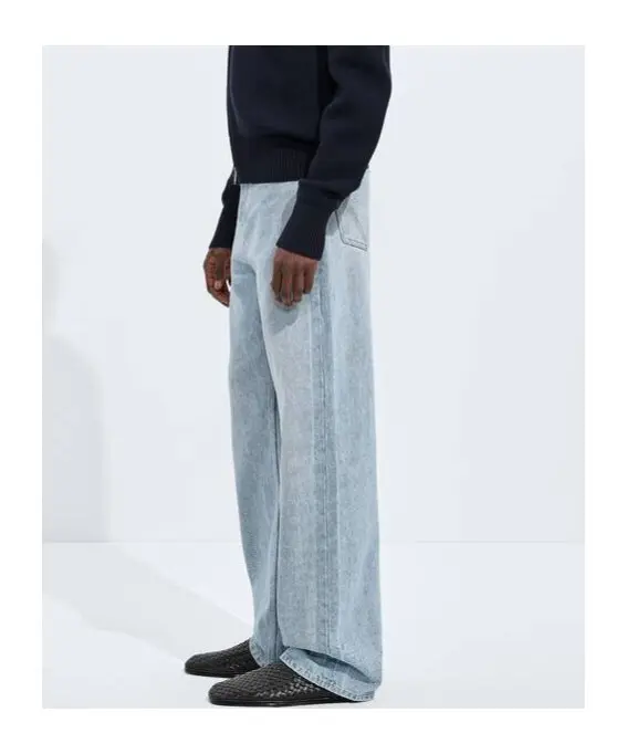 Bottega Veneta Sky Bleached Wide Leg Jeans