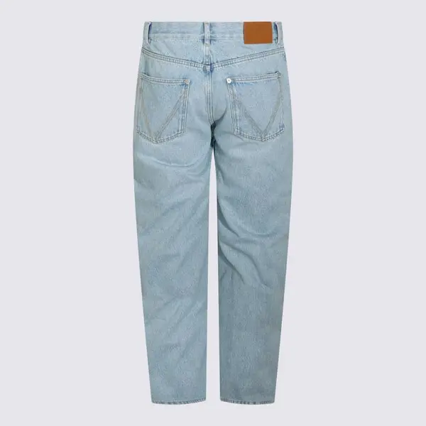 Bottega Veneta Wide-leg Jeans In Sky-bleached Denim
