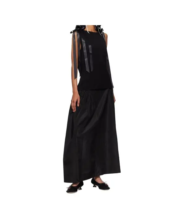 Simone Rocha Bow Ribbon Tail Tank Top