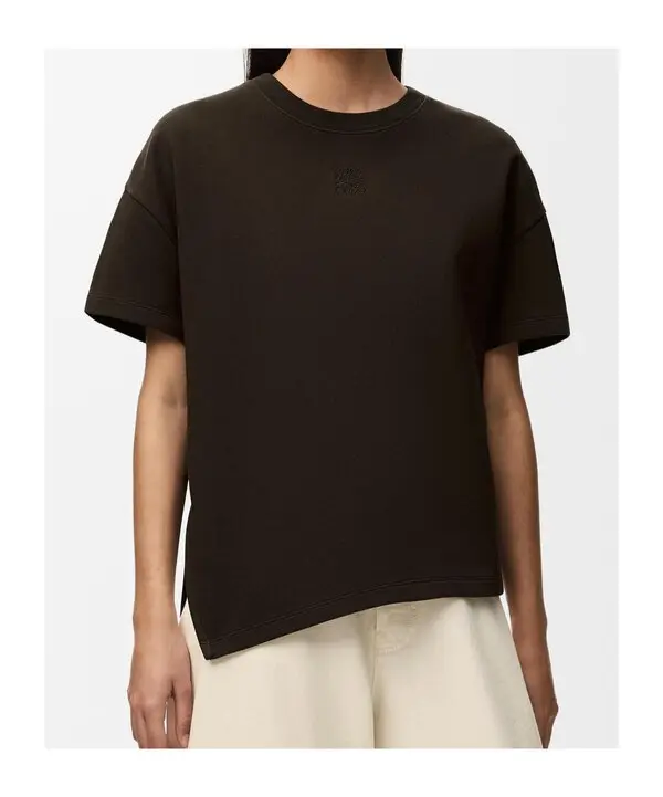 Loewe Asymmetrical T-shirt In Cotton Blend