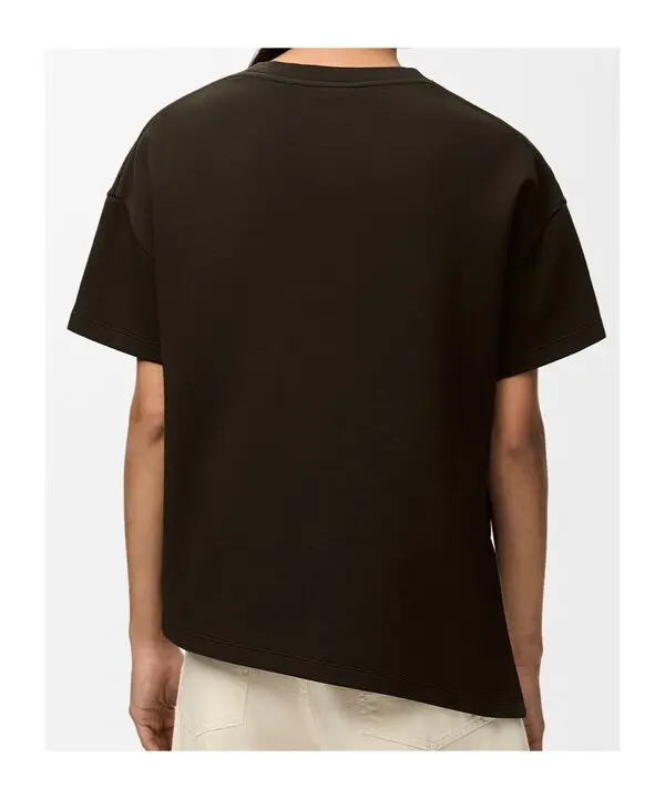 Loewe Asymmetrical T-shirt In Cotton Blend