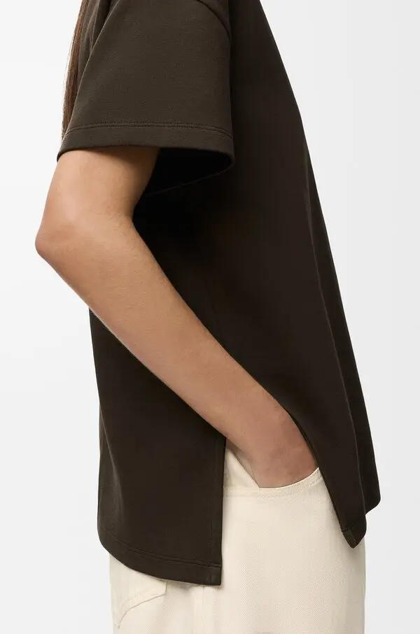 Loewe Asymmetrical T-shirt In Cotton Blend