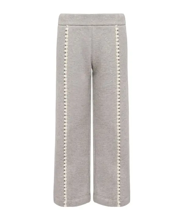 Moncler Cotton Fleece Trimmed Sweatpants