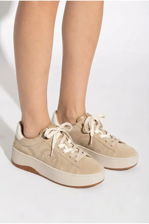 Michael Kors Dottie Perforated-logo Platform Sneakers