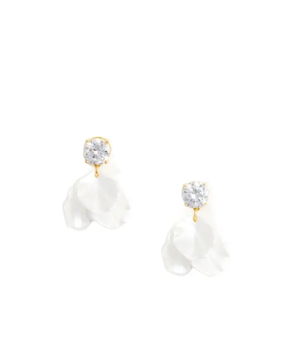 SELF-PORTRAIT Crystal Petal Earrings
