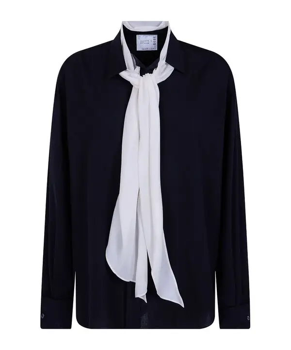 Sacai Suiting Shirt - Black