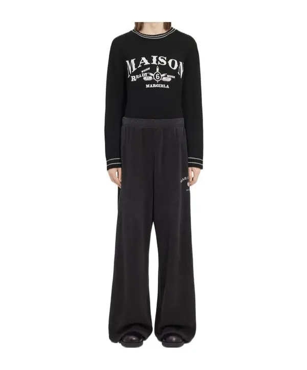 MAISON MARGIELA Brushed Fleece Cotton Sweatpant - Anthracite