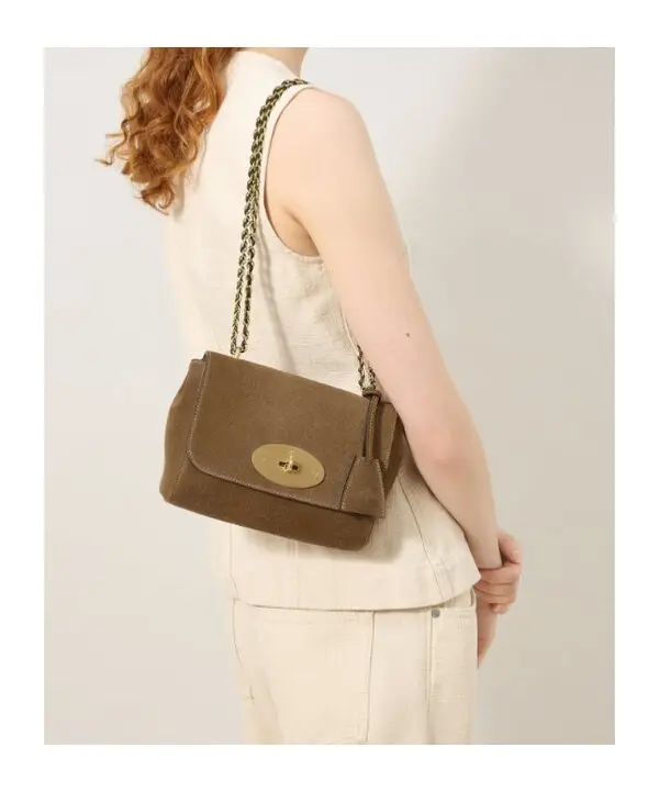 Mulberry Lily Salcombe Suede Shoulder Bag