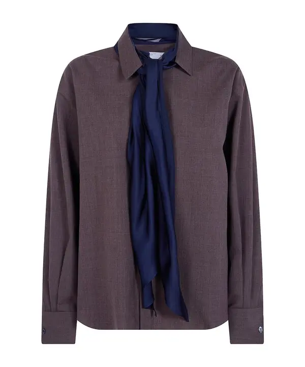 Sacai Suiting Shirt - Brown
