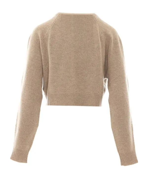 Loulou De Saison Heike Cropped Button-up Cardigan - Nude