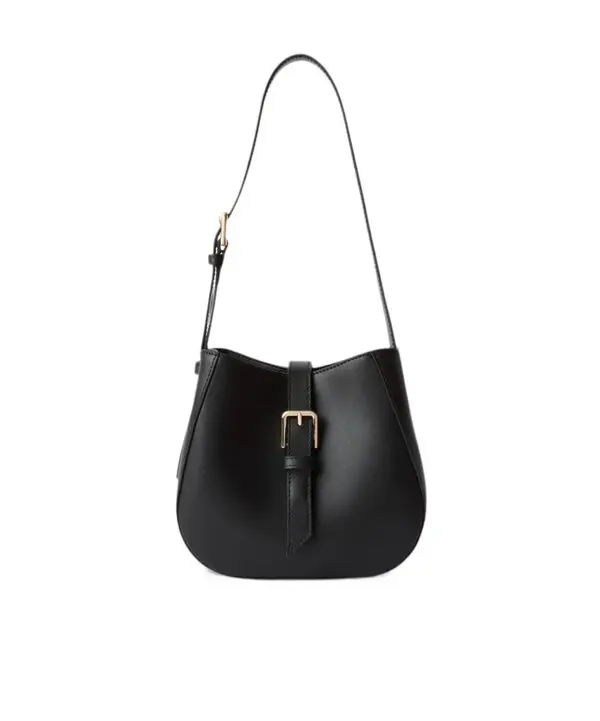 Furla Large Buckle-detail Leather Bucket Bag