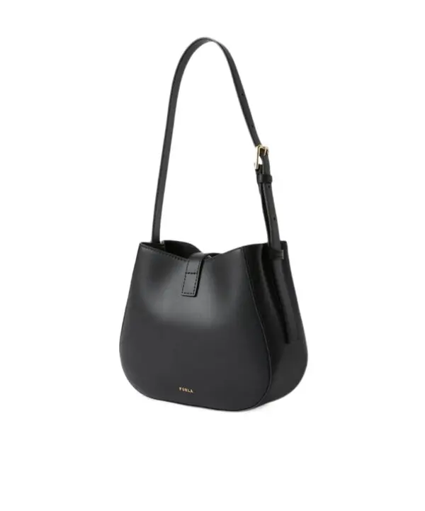 Furla Large Buckle-detail Leather Bucket Bag