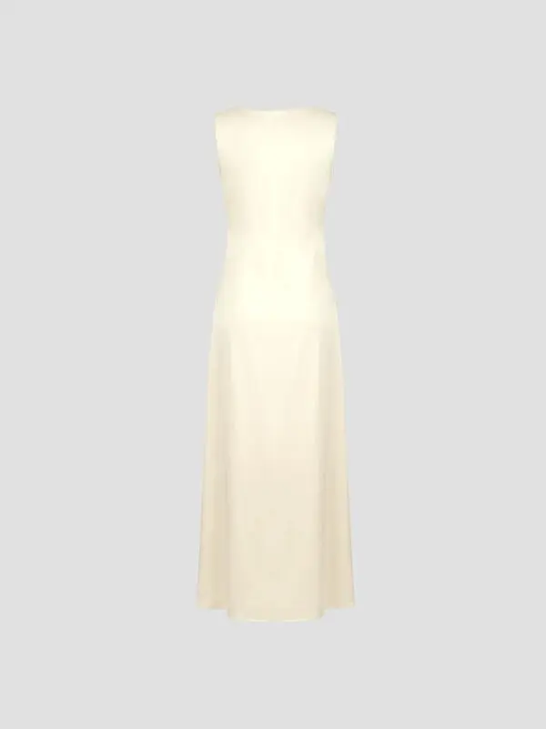 RÓHE Scoop Neck Satin Maxi Dress