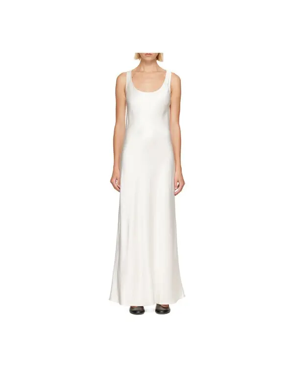 RÓHE Scoop Neck Satin Maxi Dress