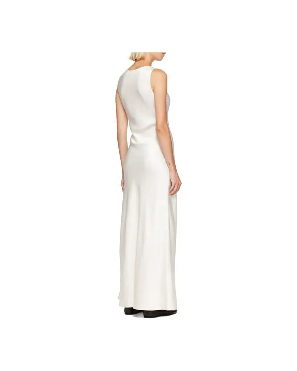 RÓHE Scoop Neck Satin Maxi Dress