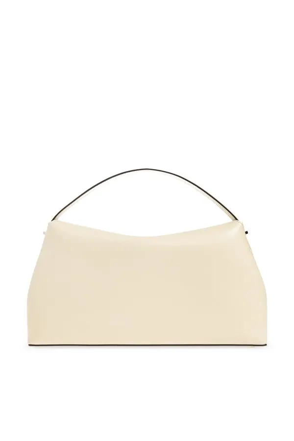 TOTEME T-lock Leather Top Handle Camel