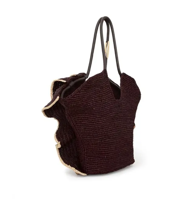 Zimmermann Goldentime Ruffle Tote Bag