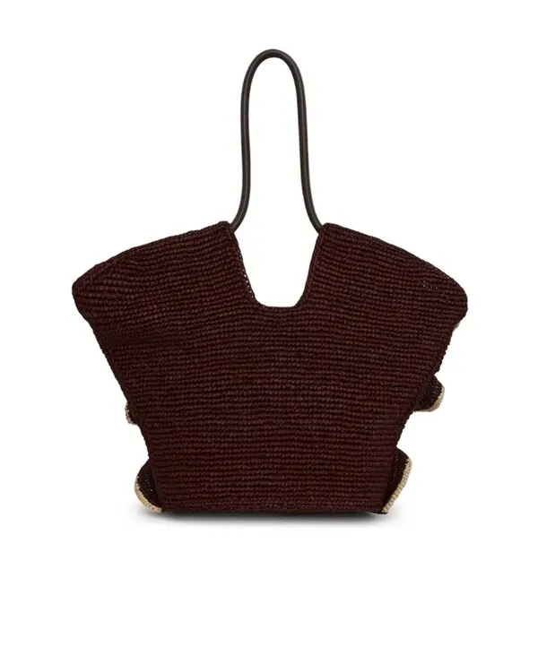 Zimmermann Goldentime Ruffle Tote Bag