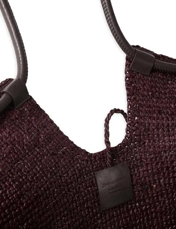 Zimmermann Goldentime Ruffle Tote Bag