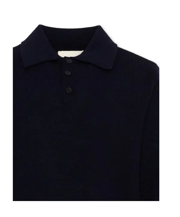 DOUUOD Polo-collar Button-fastening Polo Shirt