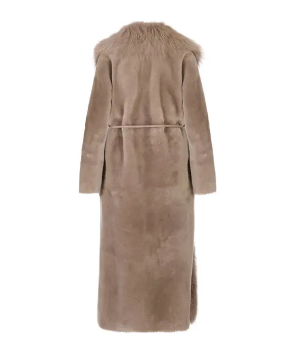 BLANCHA Long-sleeved Fur Coat
