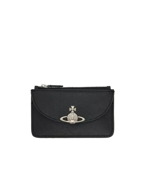 VIVIENNE WESTWOOD Orb Leather Wallet - Black