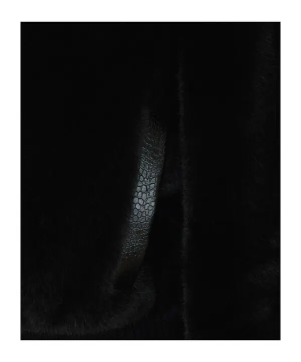 Pinko Faux-fur Ribbed-trim Jacket