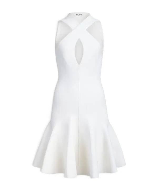 Alaïa Cross-front Knit Dress