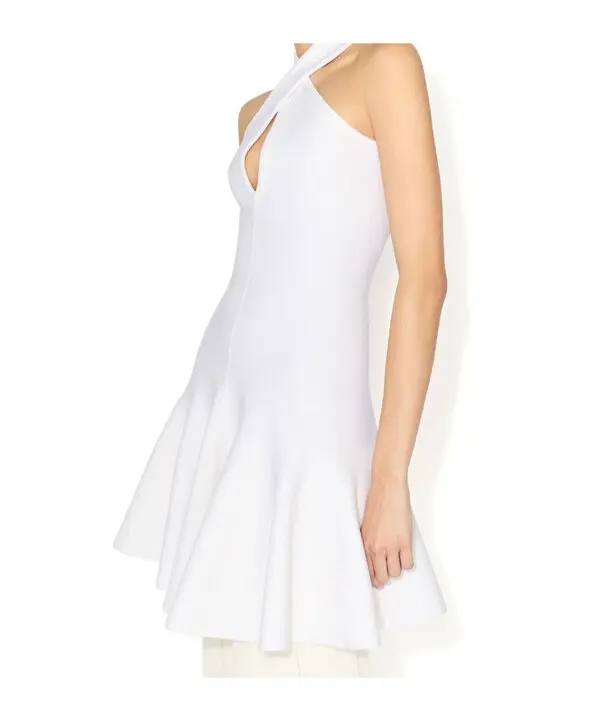 Alaïa Cross-front Knit Dress