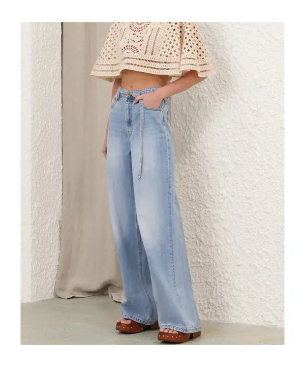 Zimmermann Indra High-rise Wide-leg Jeans