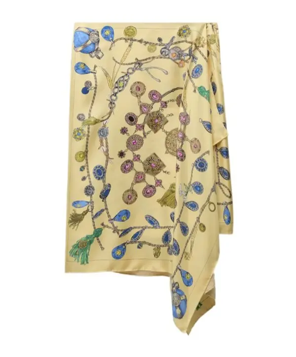 Versace Printed Midi Skirt