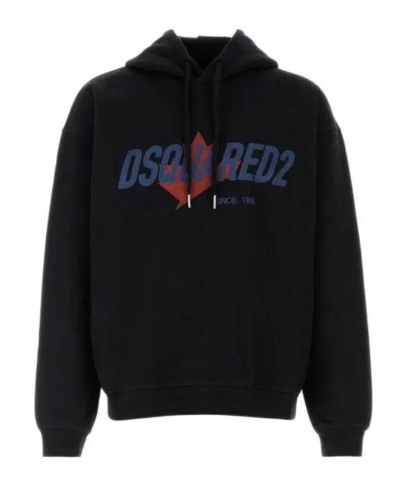 Dsquared2 Logo Relax-fit Hoodie - Black