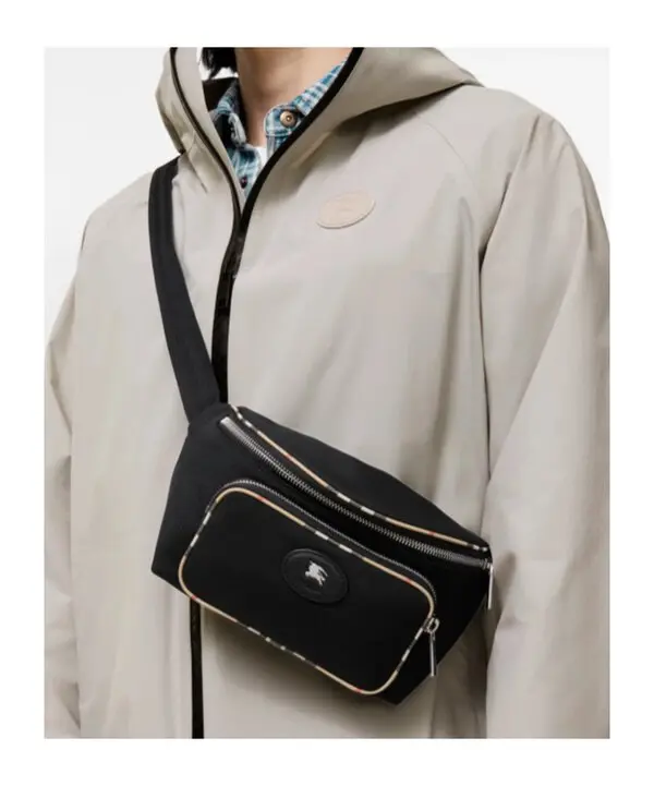 Burberry Check Trim Belt Bag