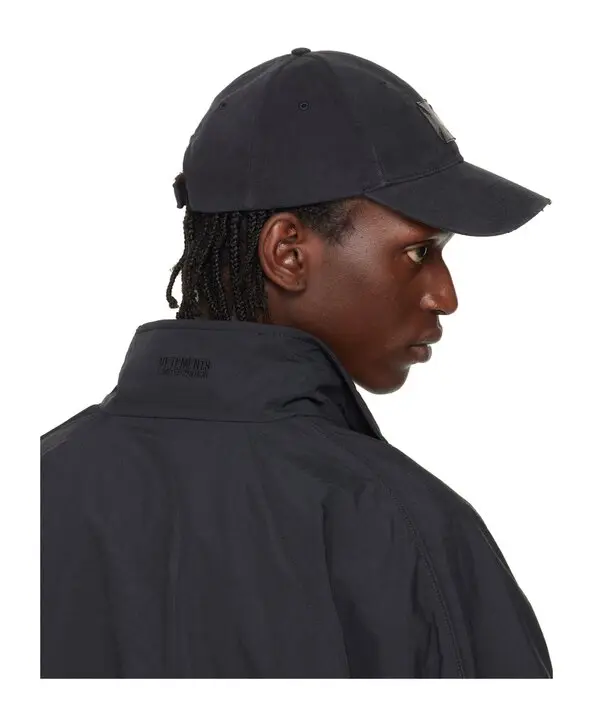 Vetements Leather Biker Cross Baseball Cap
