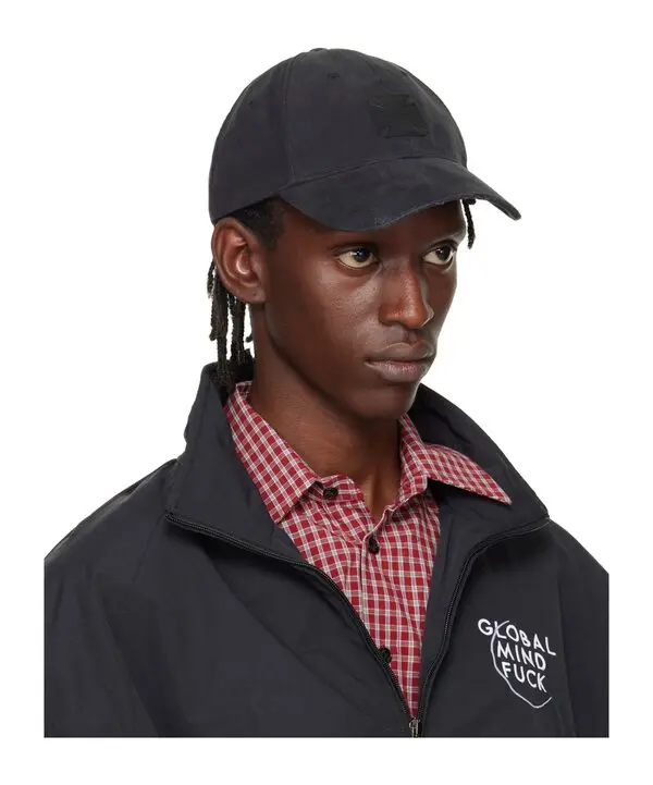 Vetements Leather Biker Cross Baseball Cap