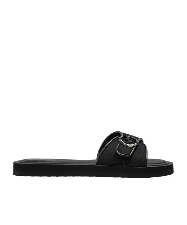 Michael Kors Logo-plaque Glitter Slides