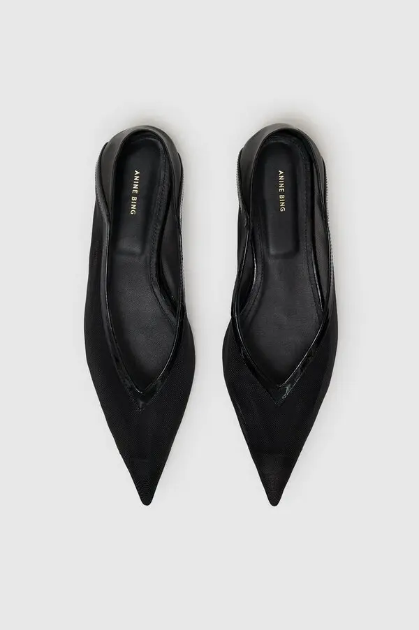 ANINE BING Aneka Mesh Ballet Flats