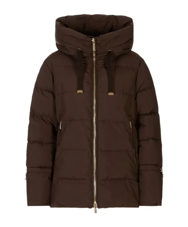 MOORER Long-sleeve Zippered Cotton-padded Jacket