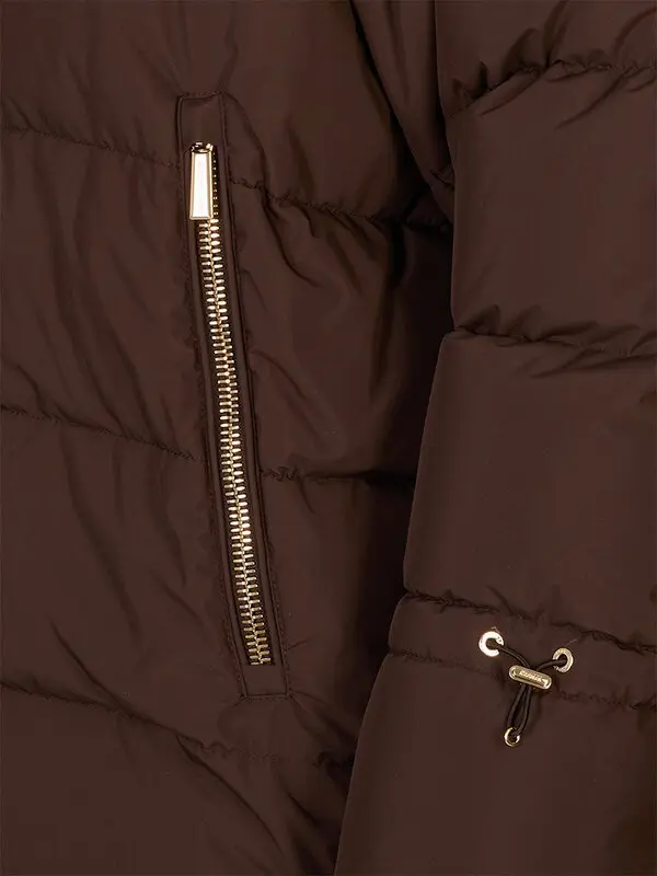 MOORER Long-sleeve Zippered Cotton-padded Jacket