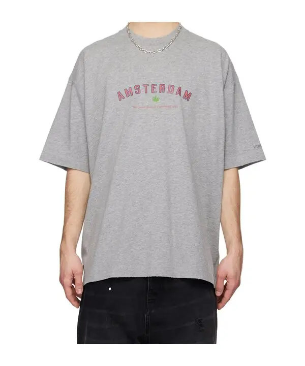 Vetements Amsterdam Crew Neck T-shirt - Washed Ash