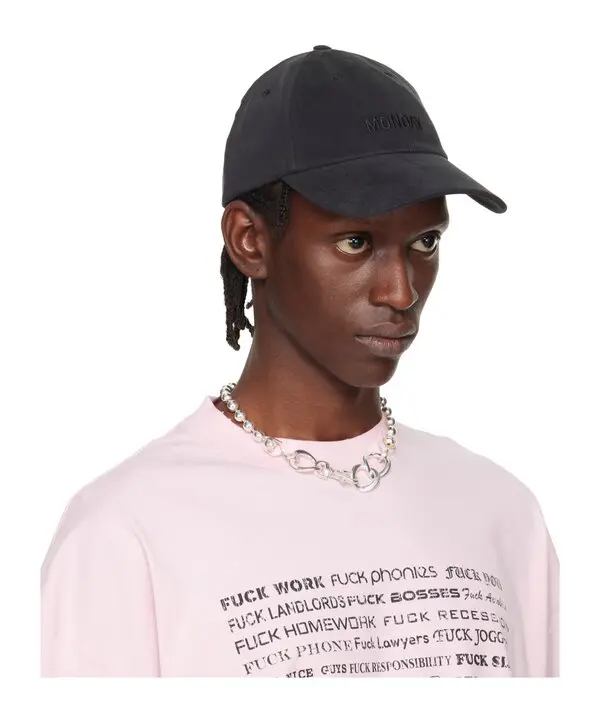 Vetements Monday Pristine Embroidered Text Baseball Cap