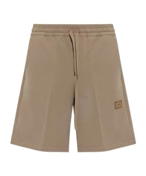 Amiri Elastic-waist Drawstring Shorts - Brown