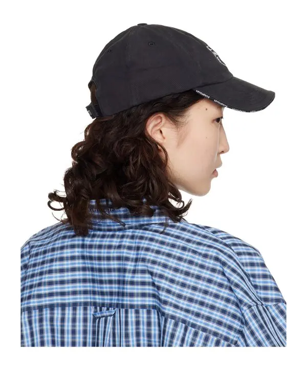 Vetements Global Mf Embroidered Text Sticker Cap